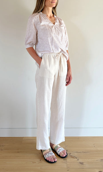 Linen Draw string Pant – Anna Hoffmann