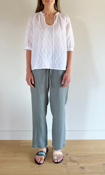 Jacquard Linen Raglan Top - sold out – Anna Hoffmann